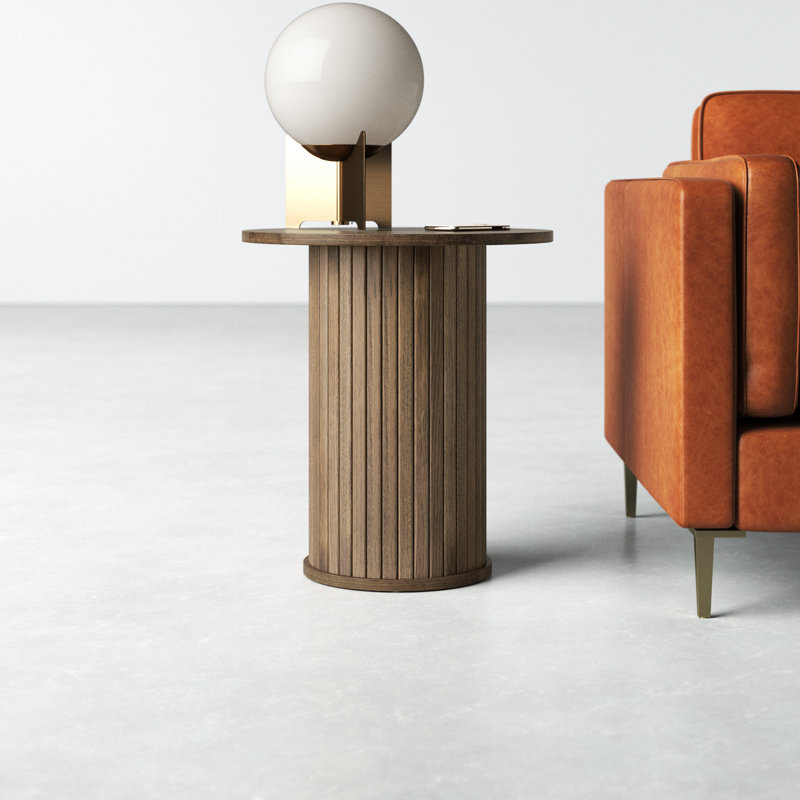 AllModern Iris Pedestal End Table & Reviews | Wayfair